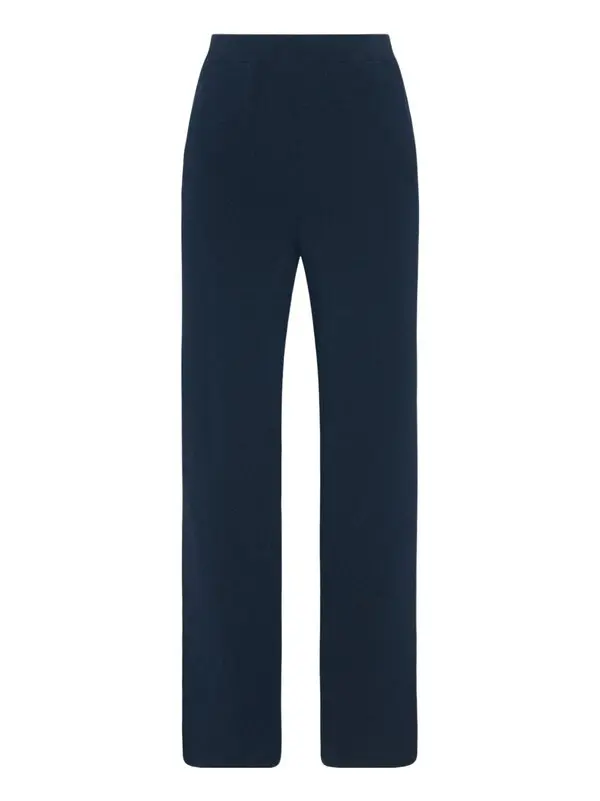 THE ROW Koriona Jogger Pants In Silk Jersey - Navy