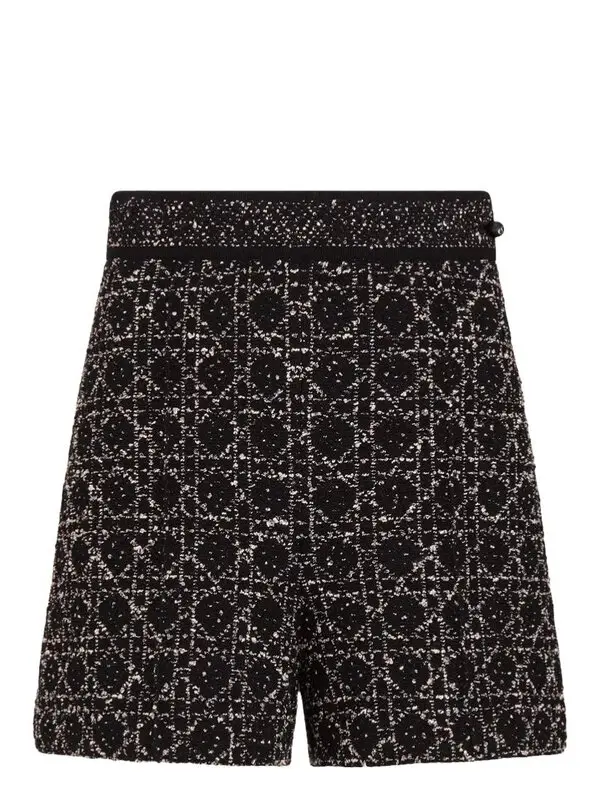 Dior Macro Cannage Shorts - Black