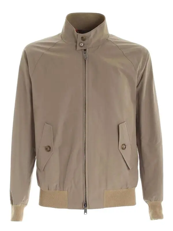BARACUTA High-neck Zip-up Jacket - Gray
