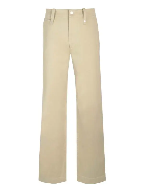 Burberry High-waist Straight-leg Trousers - Nude