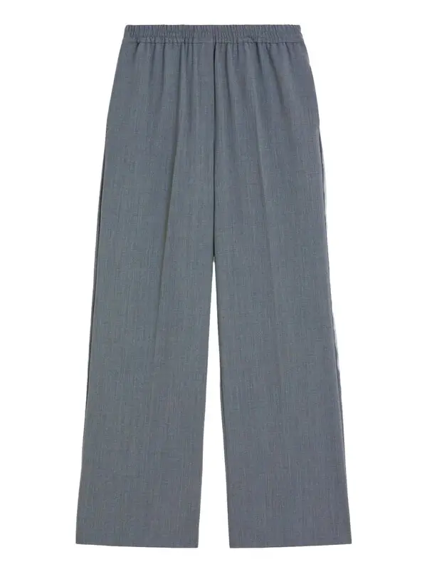 Max Mara Petra Elasticated Waistband Trousers - Medium Gray