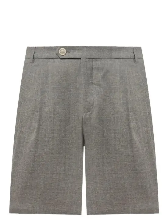 Brunello Cucinelli Belt Loop Shorts - Gray