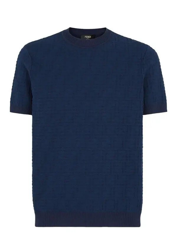 Fendi Ff Selleria Crewneck Pullover - Blue