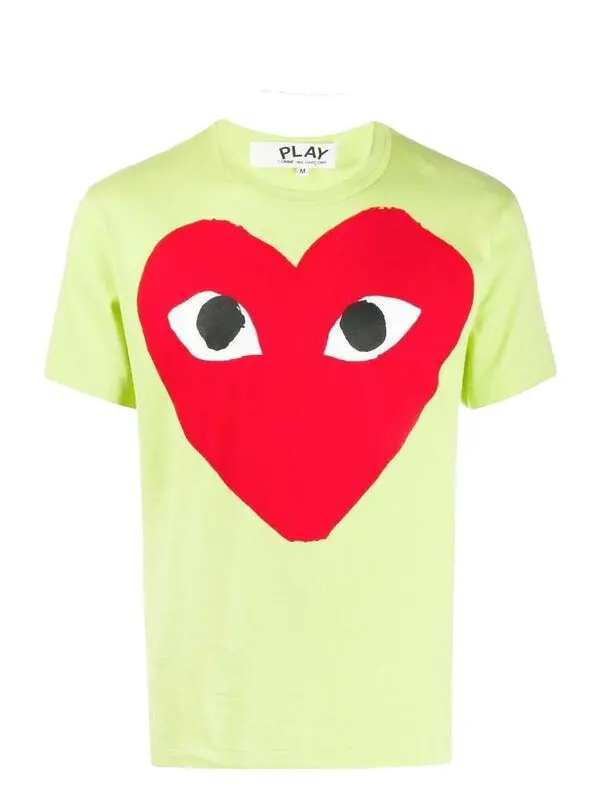 Comme Des Garçons Heart-shaped T-shirt - Green