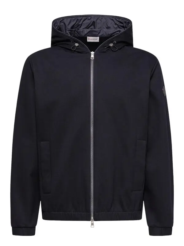 Moncler Zip-up Hooded Jacket - Dark Blue