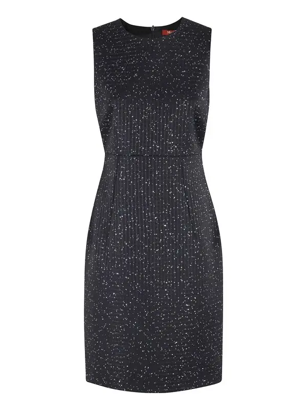 Max Mara Sleeveless Sequined Dress - Black