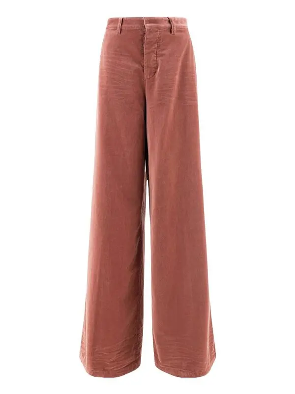 Dsquared2 Baggy Cut Velvet Trousers - Brown