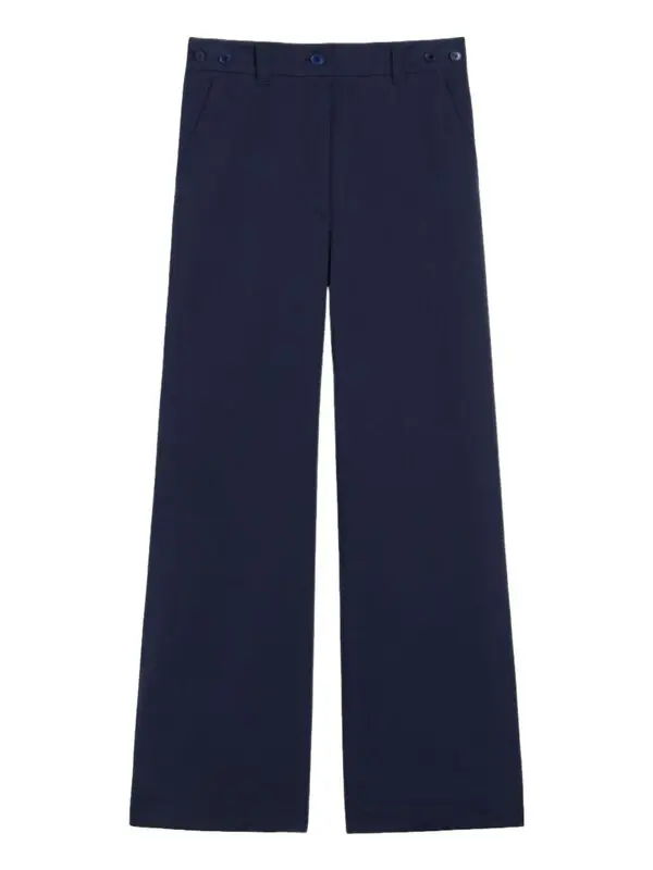 Max Mara Wide-leg Trousers - Navy
