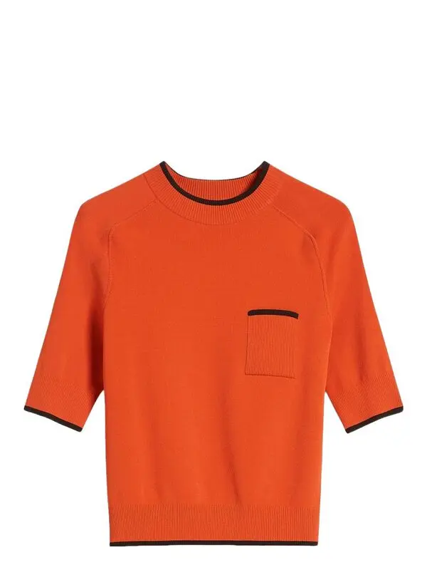 Sportmax Stretch Viscose Knit T-shirt - Red