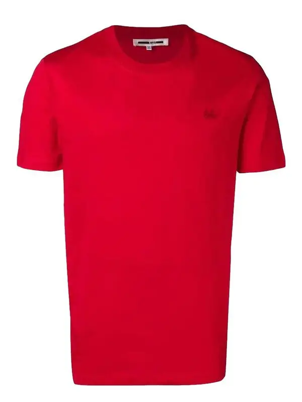 Alexander McQueen Swallow Embroidered T-shirt - Red