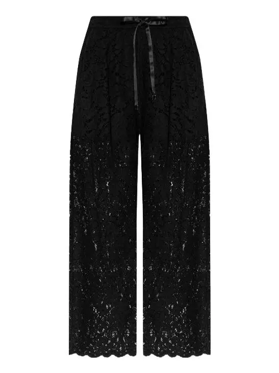 Dolce & Gabbana Lace Trousers - Black