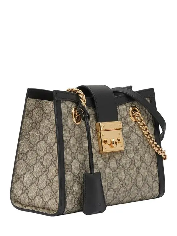 Gucci Padlock Small Gg Shoulder Bag - Black