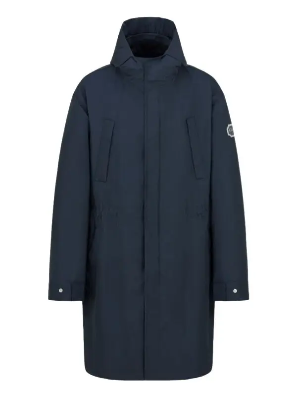 Dior Zip-up Hooded Parka - Blue