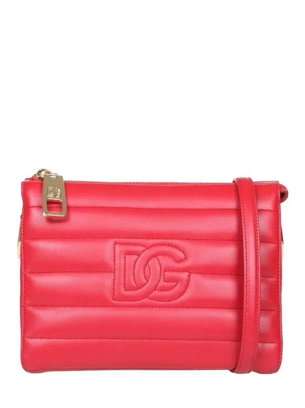 Dolce & Gabbana Quilted Leather Shoulder Bag - Red