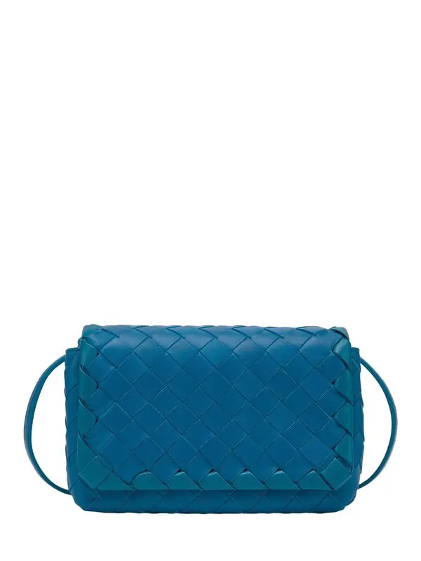 Bottega Veneta Mini Knitted Shoulder Bag - Blue