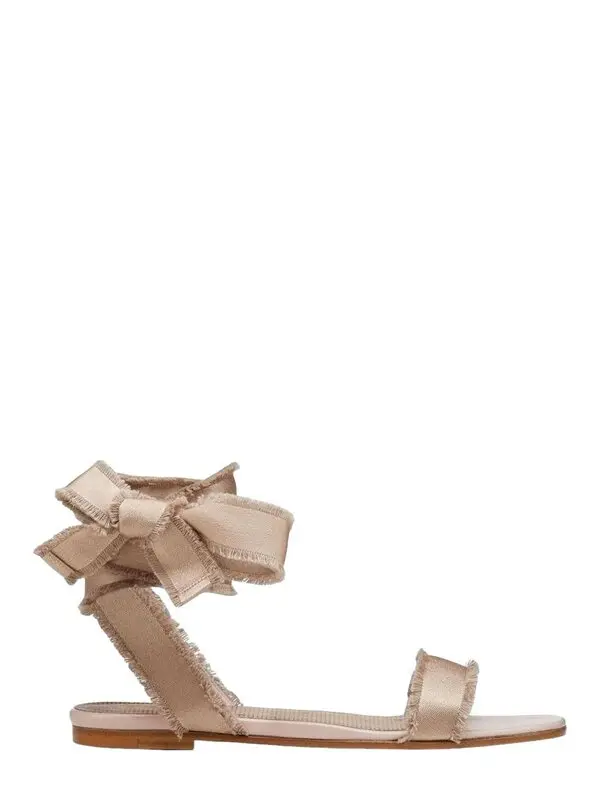 Red Valentino Tie-fastened Ankle Strap Sandals - Nude