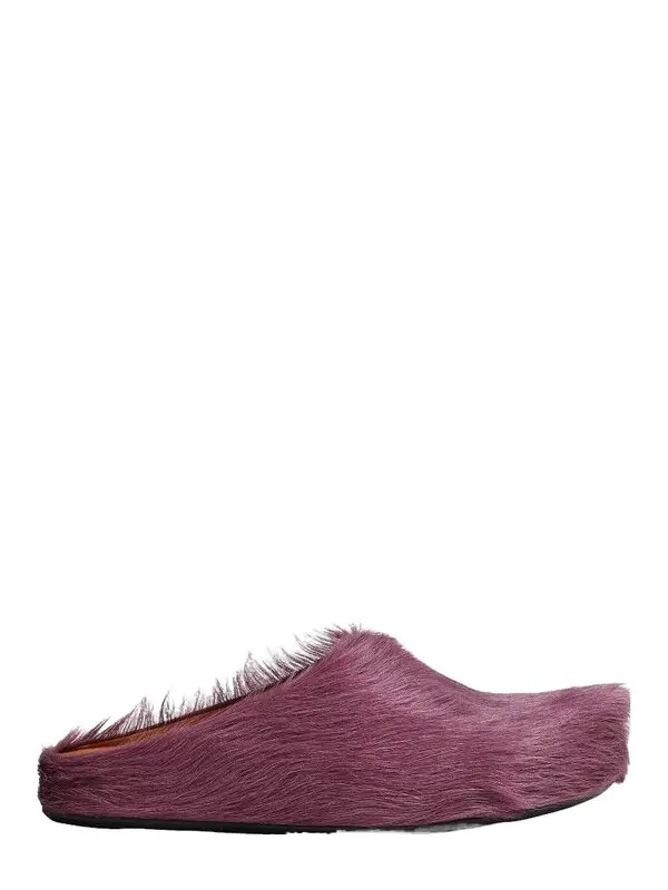 Marni Fussbett Slip-on Flat Mules - Red