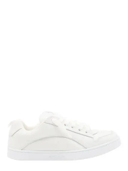 Celine Lace-up Sneakers With Perforated Details - Optical White