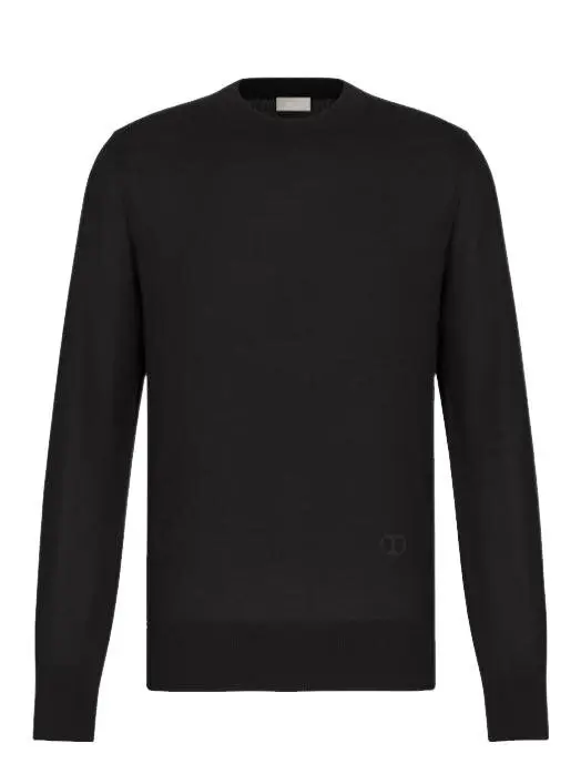Dior Cd Icon Round Neck Sweater - Black