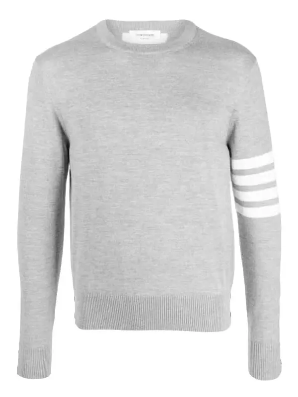 Thom Browne Lobster 4-bar Wool Jumper - Light Gray