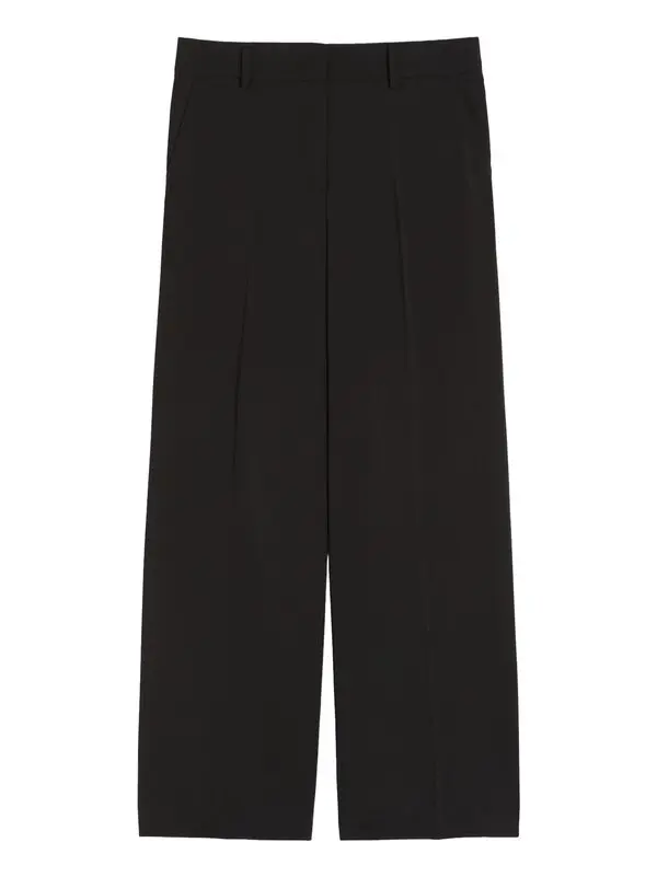 Max Mara Visivo Wide-leg Tailored Trousers - Black
