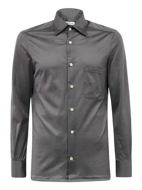 Kiton Long-sleeved Shirt - Black