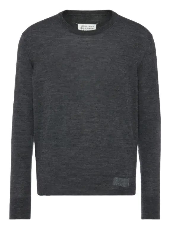 MAISON MARGIELA Wool Blend Patch Jumper - Grey