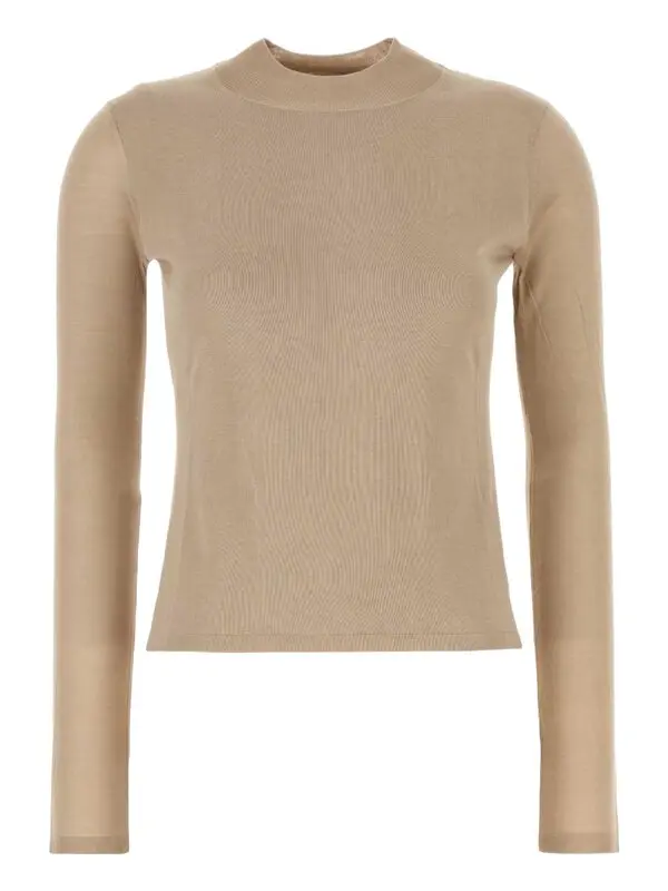 Max Mara Mock Neck Knitted Jumper - No