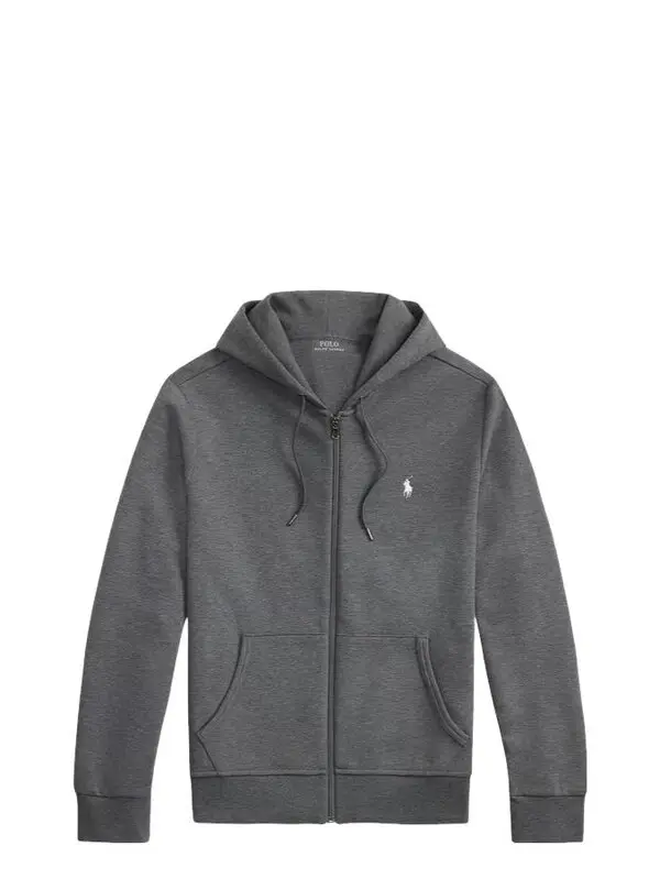 Polo Ralph Lauren Embroidered Zip-up Hoodie - Grey