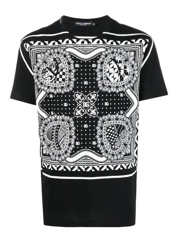 Dolce & Gabbana Archive Manifesto-print T-shirt - Black