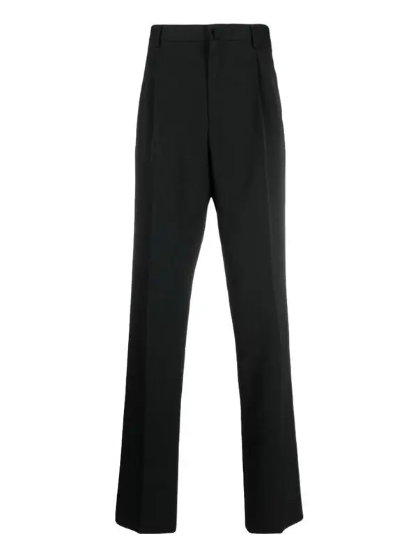 LANVIN Straight Leg Tailored Trousers - Black