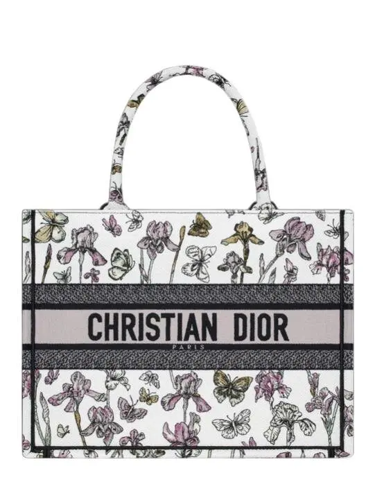 Dior Medium Book Tote - Gray