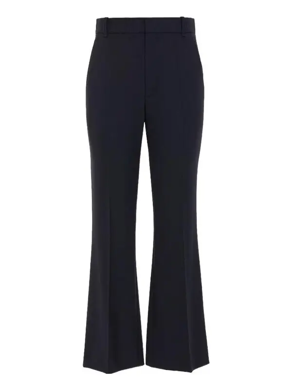 Chloé Cropped Bootcut Trousers - Blue