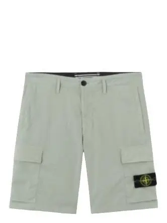 Stone Island Regular Fit Cargo Bermuda Shorts - Sage