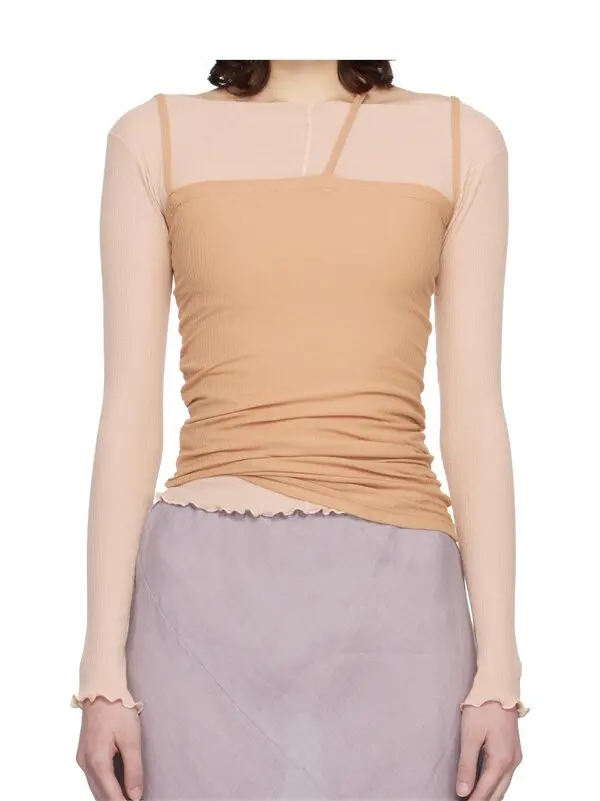BASERANGE Sleeveless Suspenders Top - Aural