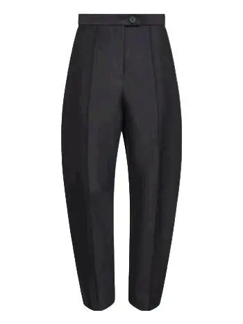 Khaite Pleated Tapered Trousers - Black