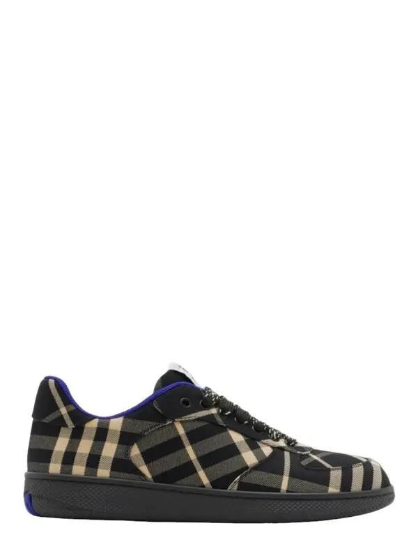 Burberry Checked Lace-up Sneakers - Black Check