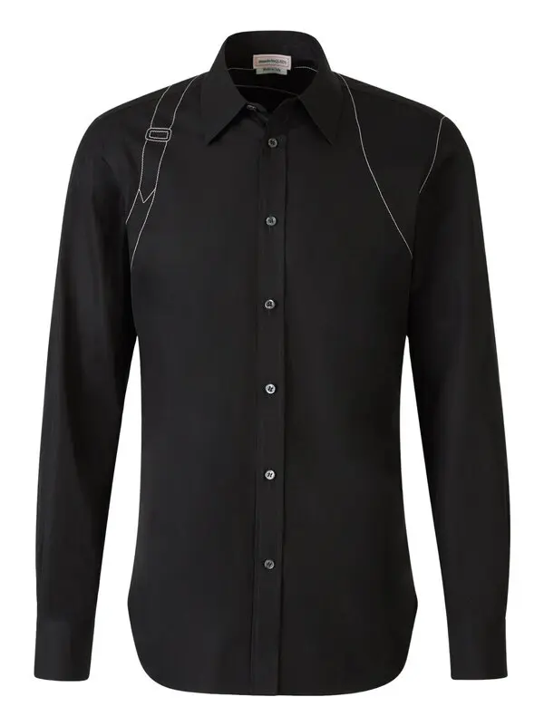 Alexander McQueen Harness Long Sleeved Shirt - Black