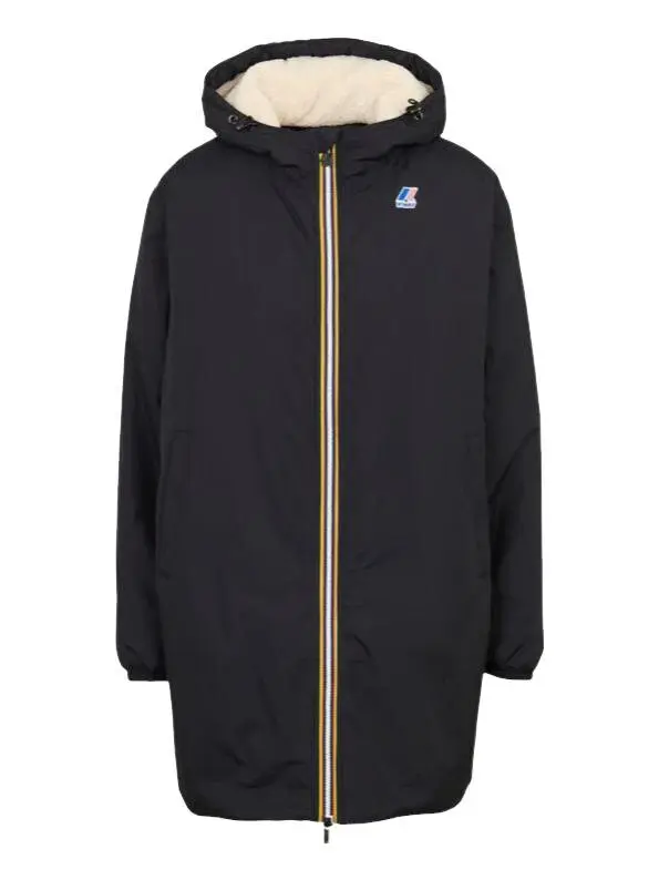K-WAY Le Vrai 4.0 Eiffel East Orsetto 3/4 Length Waterproof Jacket - Black