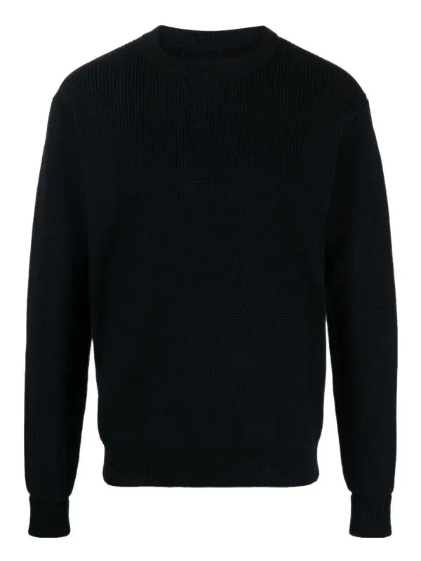 JIL SANDER Side Zip Detail Wool Jumper - Black