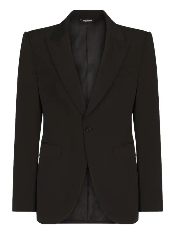 Dolce & Gabbana Dolce Gabbana Single-breasted Tailored Blazer - Black