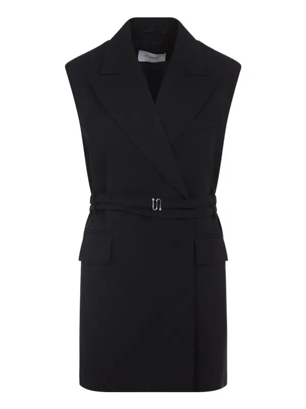 Sportmax Ciurma Belted Gilet - Black