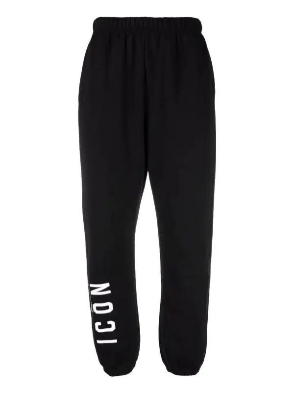 Dsquared2 Logo Printed Elasticated Waistband Track Pants - Black