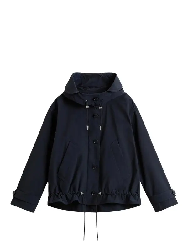 Woolrich Short Urban Touch Parka - Melton Blue