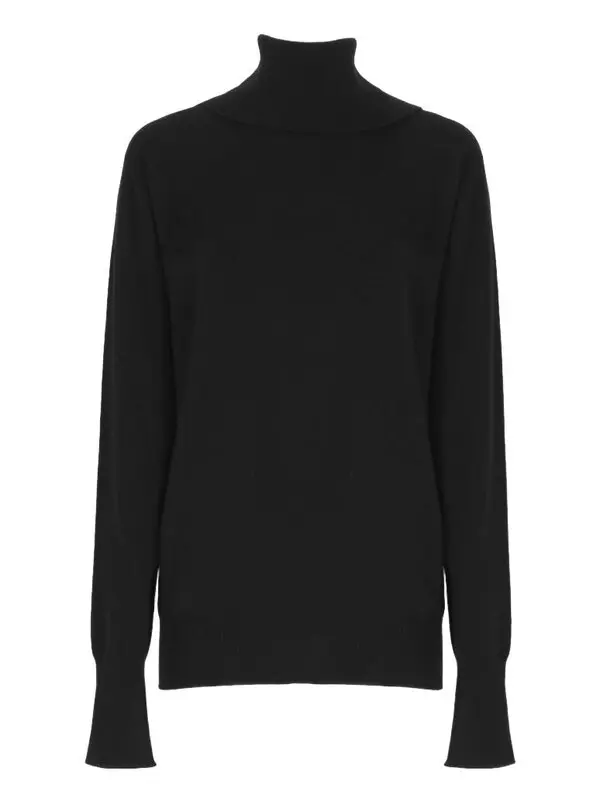JIL SANDER Cashmere Roll-neck Jumper - Black
