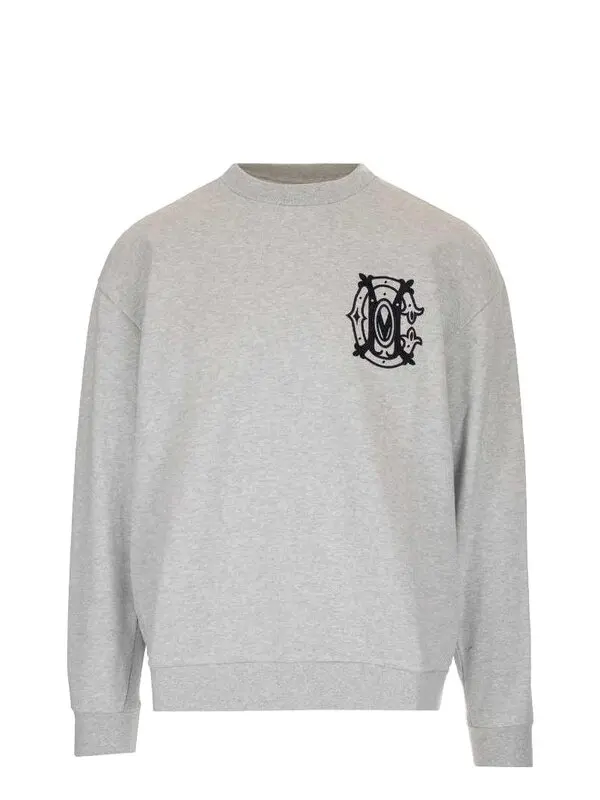 MARCELO BURLON COUNTY OF MILAN Monogram Logo Sweatshirt - Gray
