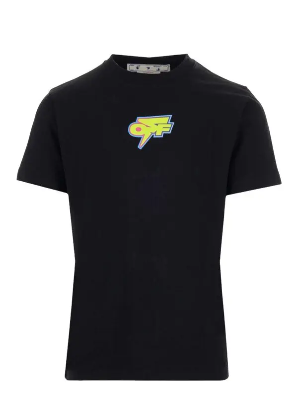 Off-White Arrows-print Cotton T-shirt - Black