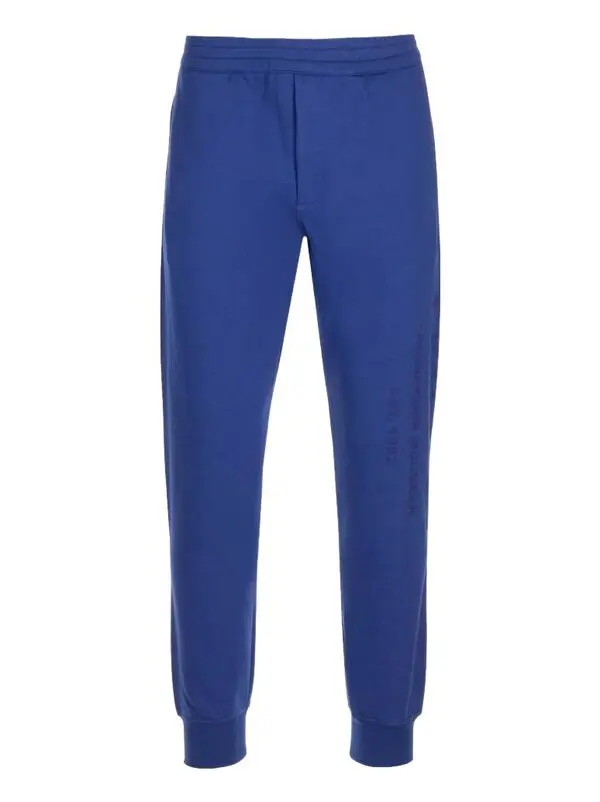 Alexander McQueen Logo-print Track Pants - Blue