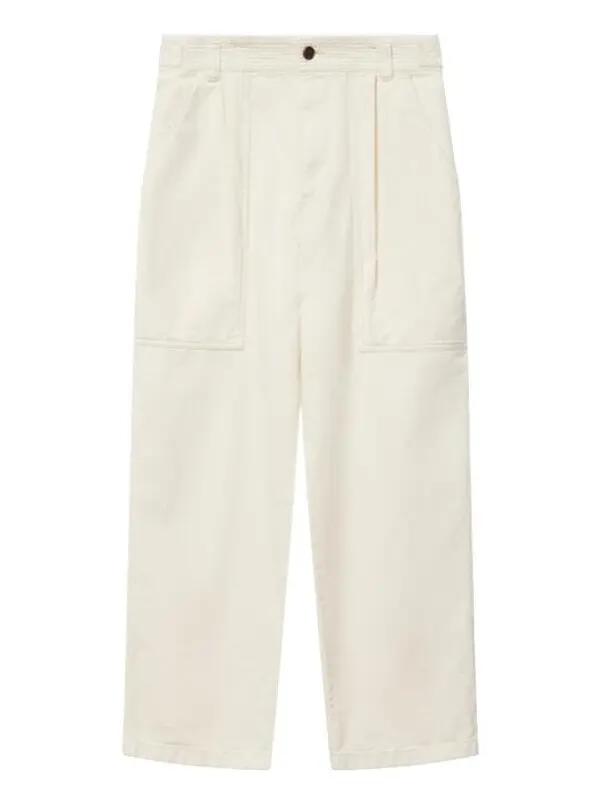 Isabel Marant Étoile Ilyan' Belted Cotton Pants - Off White