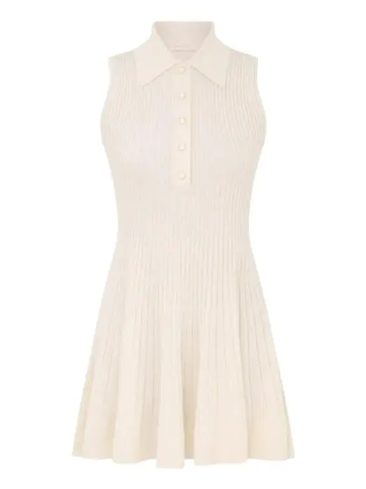 Zimmermann Ribbed Polo Mini Dress - No
